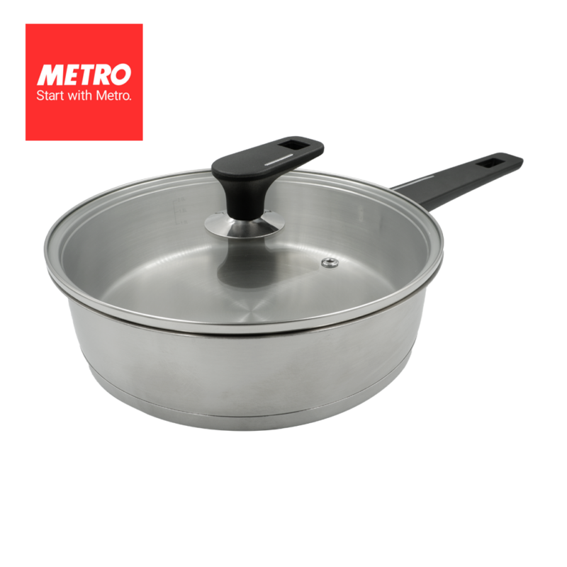 Primera by Metro Cookwares Fry Fan with Lid Stainless Steel MPCW 7670 ...