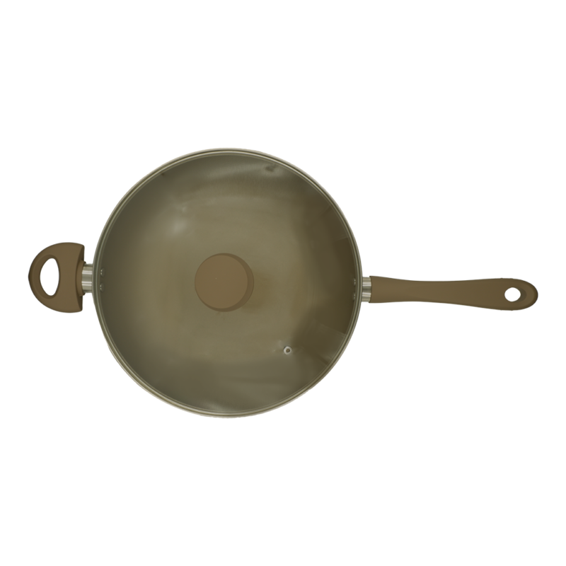 Primera by Metro Cookwares Wok with Glass Lid 30cm Aluminum Non Stick ...