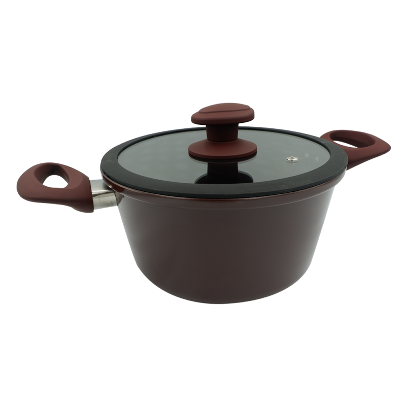 Primera by Metro Cookwares Dutch Oven with Glass Lid Aluminum Non Stick ...