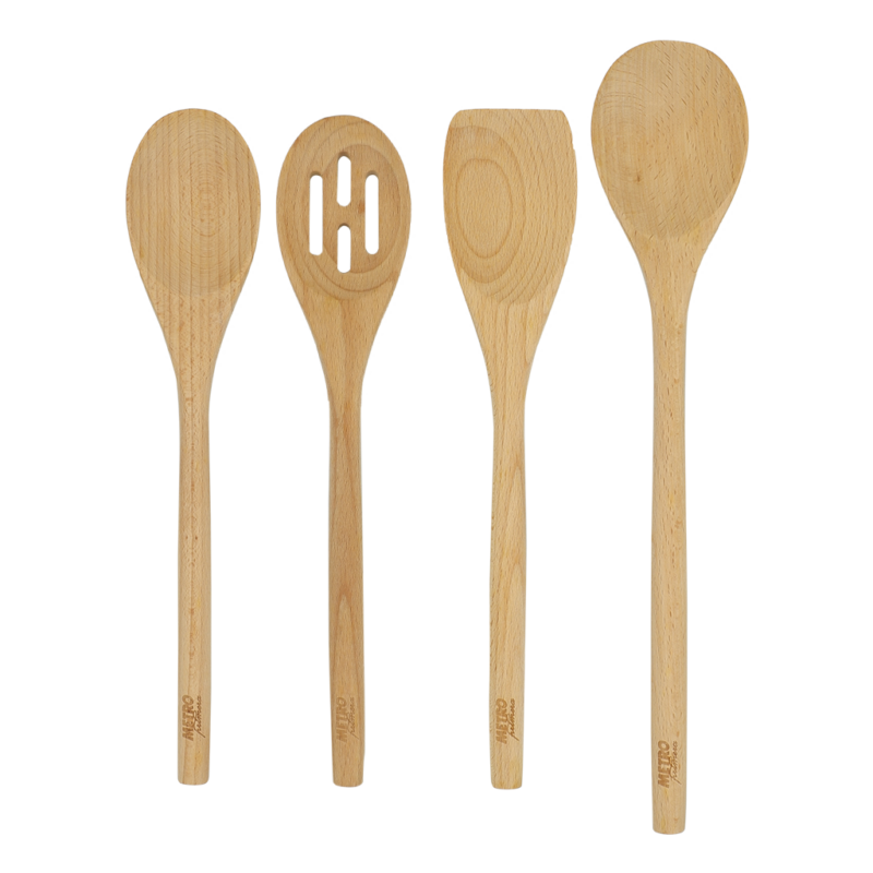Primera by Metro Set of 4pcs Cooking Set Beech Wood MPKT 7573 - Metro