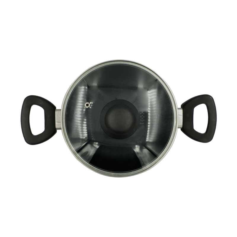 Set of 3pcs Metro Cookwares Dutch oven, Fry Pan & Glass Lid Aluminum ...