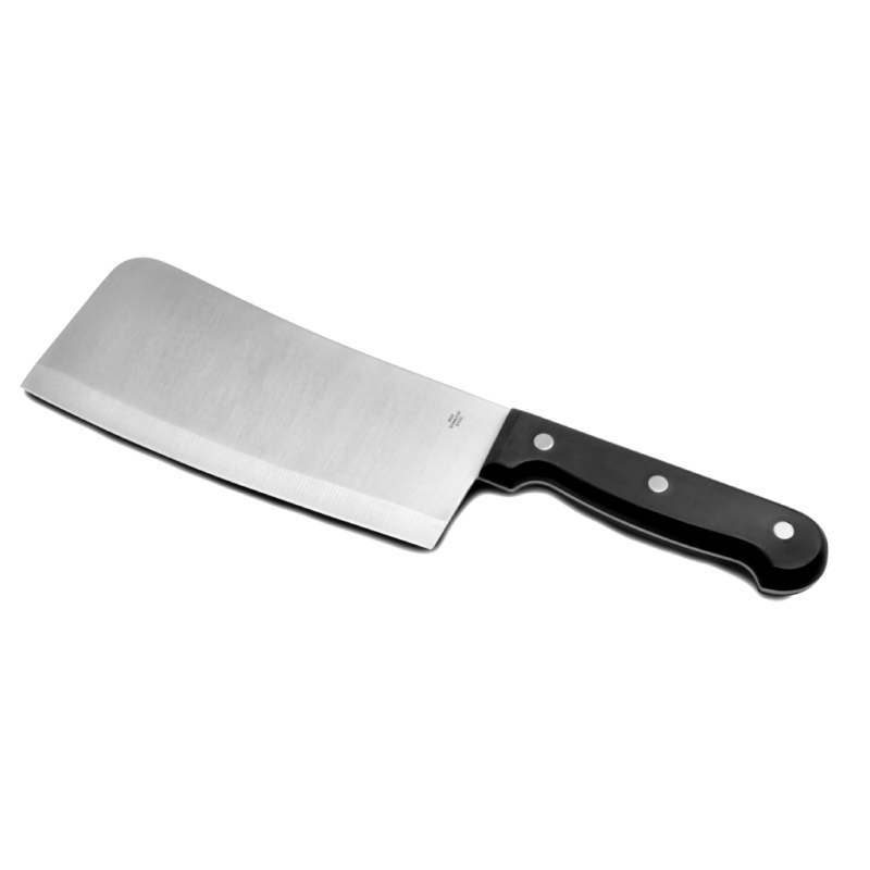 Metro's Heavy Duty 7" Stainless Steel Cleaver Knife with ergonomic handle