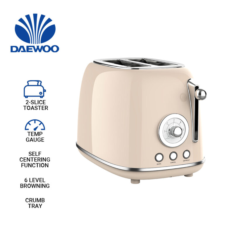 Daewoo Electronic Appliances 2 Slice Bread Toaster Stainless Steel 220 ...