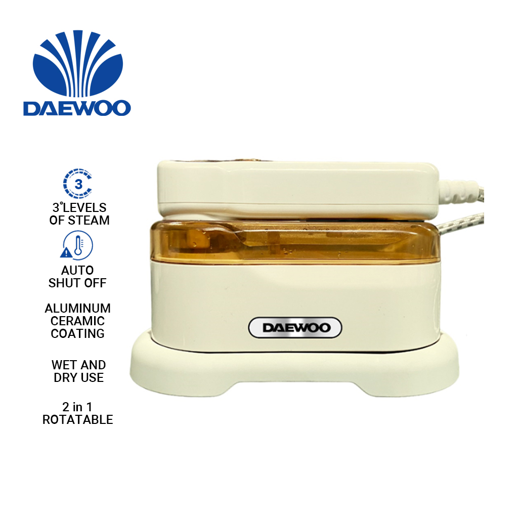 Daewoo Electronic Appliances Steam Iron White & Brown 220V~50Hz 1200W ...