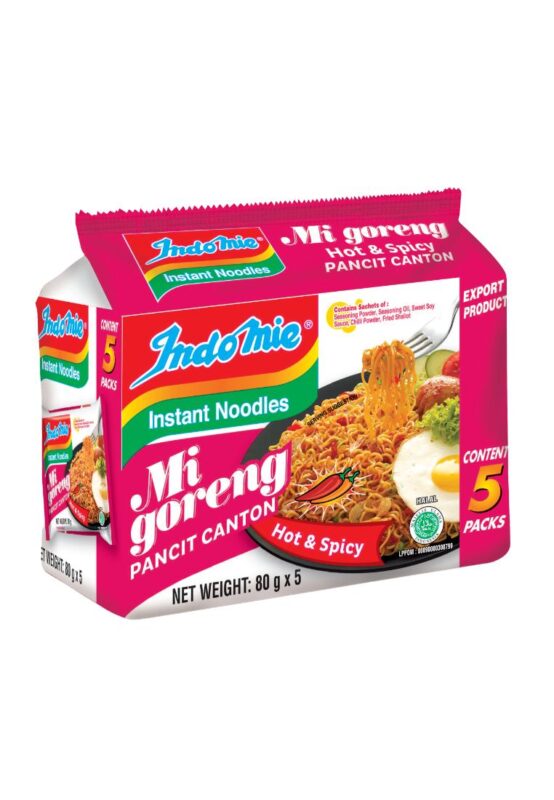 Indomie Mi Goreng Pedas Hot and Spicy Instant Noodles Pancit Canton ...