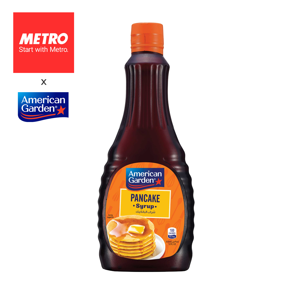 American Garden Pancake Syrup 12oz AGPS 0045 - Metro